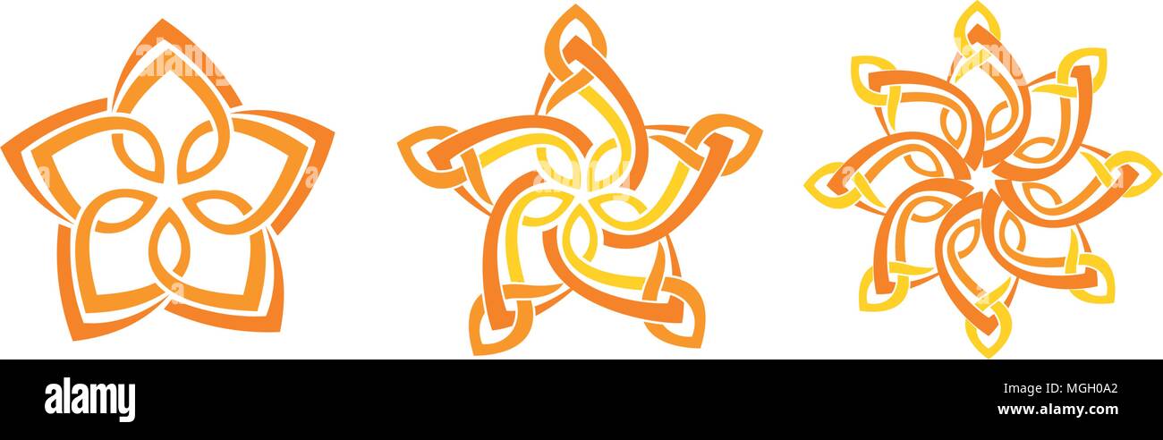 Abstract Star Template Set Stock Vector Image & Art - Alamy