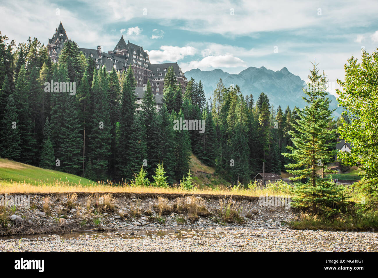 Beautiful mountain river in Banff Alberta Canada Stock Photo - Alamy