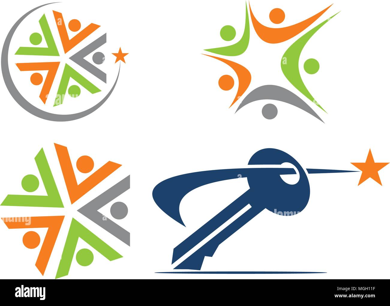 Global Leadership Teamwork Solutions Set Stock Vector Image & Art - Alamy