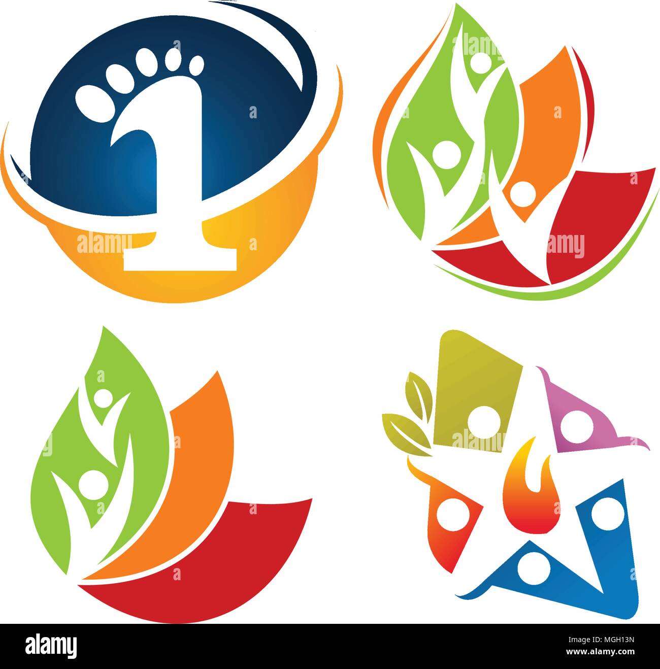 Global Leadership Teamwork Solutions Set Stock Vector Image & Art - Alamy