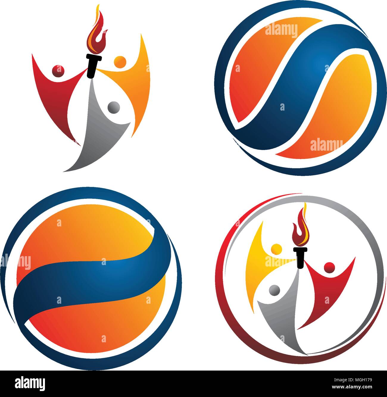 Global Leadership Teamwork Solutions Set Stock Vector Image & Art - Alamy