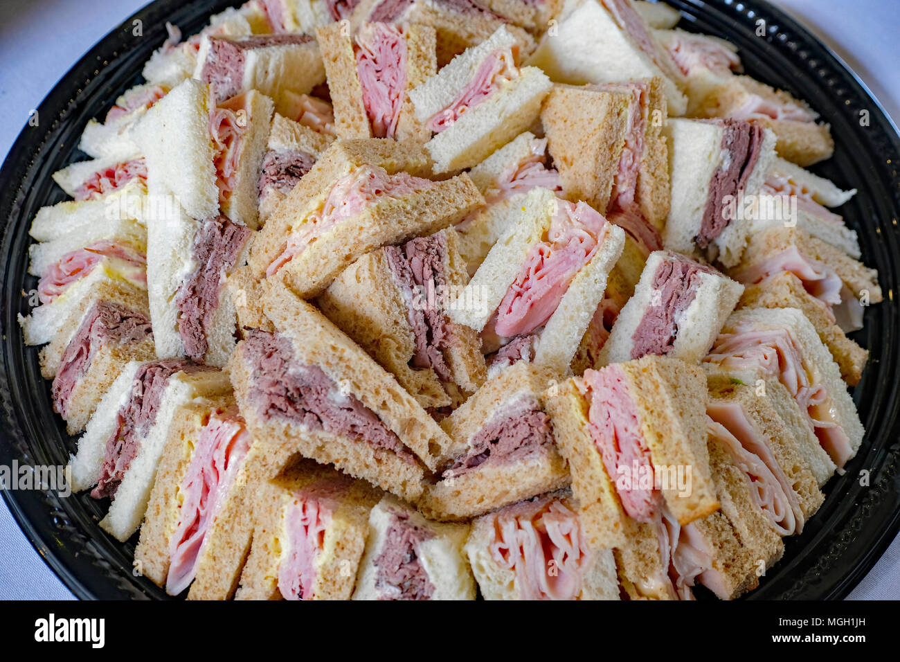 Bread, sandwich, platter for party Stock Photo - Alamy