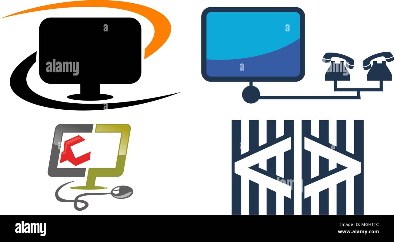 Technician fixing computer hardware Stock Vector Images - Alamy