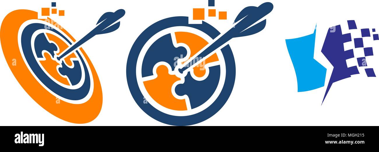 Digital Technology Target Set Stock Vector Image & Art - Alamy