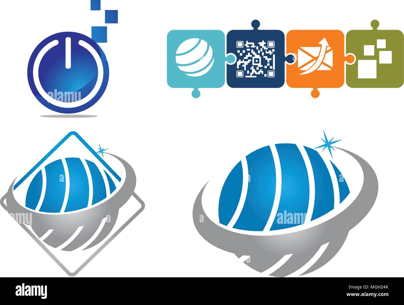 IT Technology Transfer Set Stock Vector Image & Art - Alamy