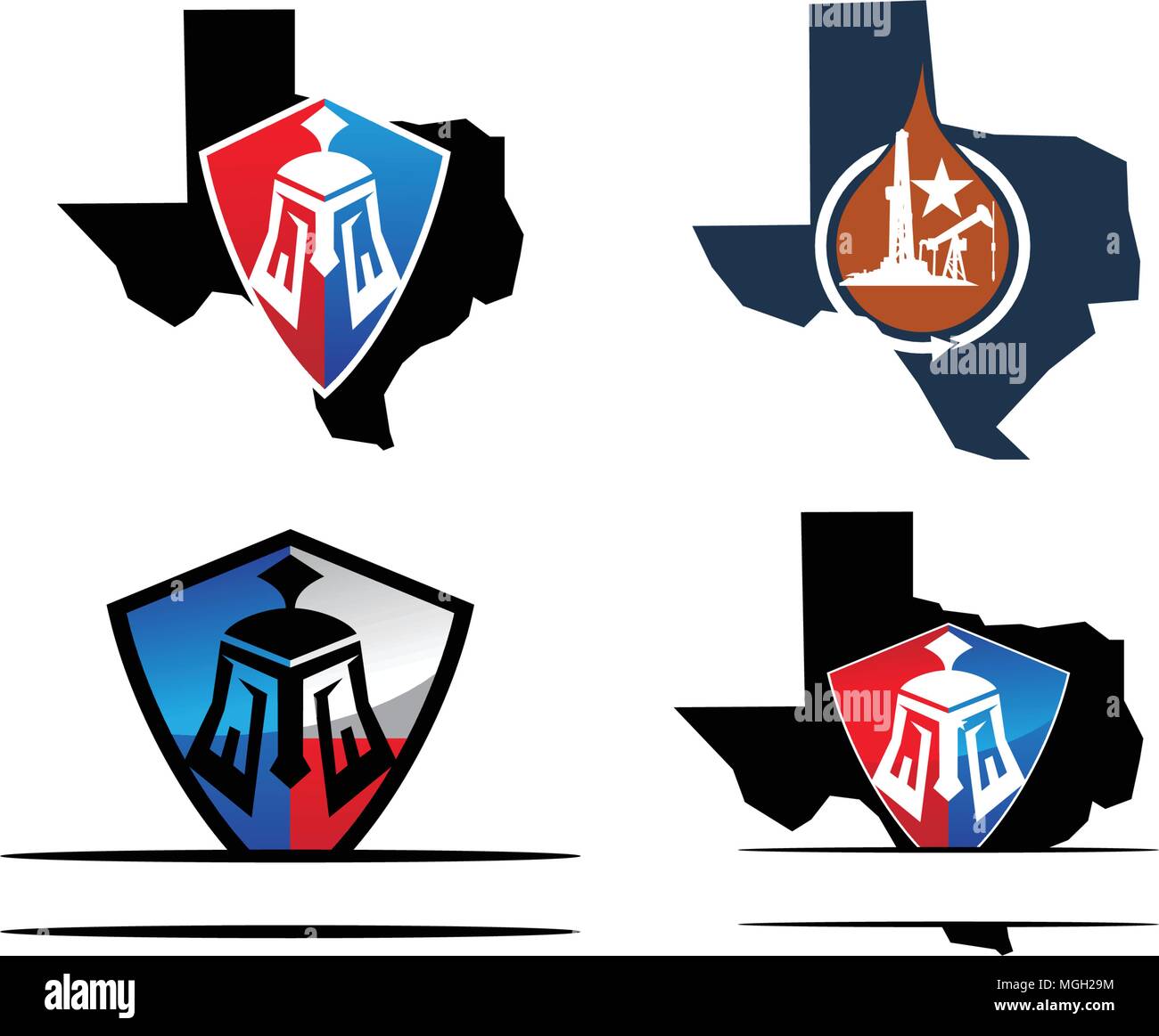 Texas Shield Template Set Stock Vector Image & Art - Alamy