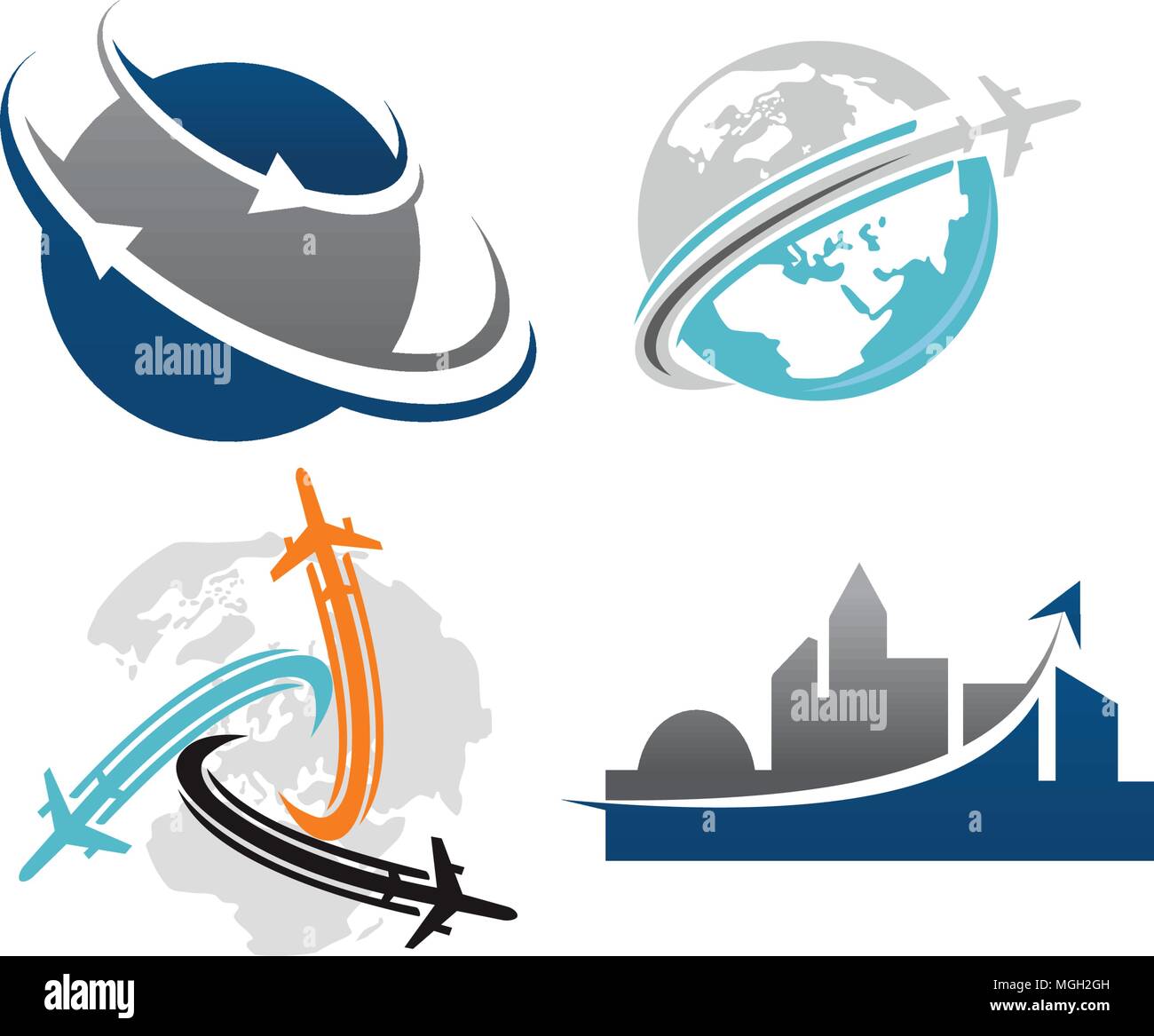 Freedom Travel Template Set Stock Vector Image & Art - Alamy