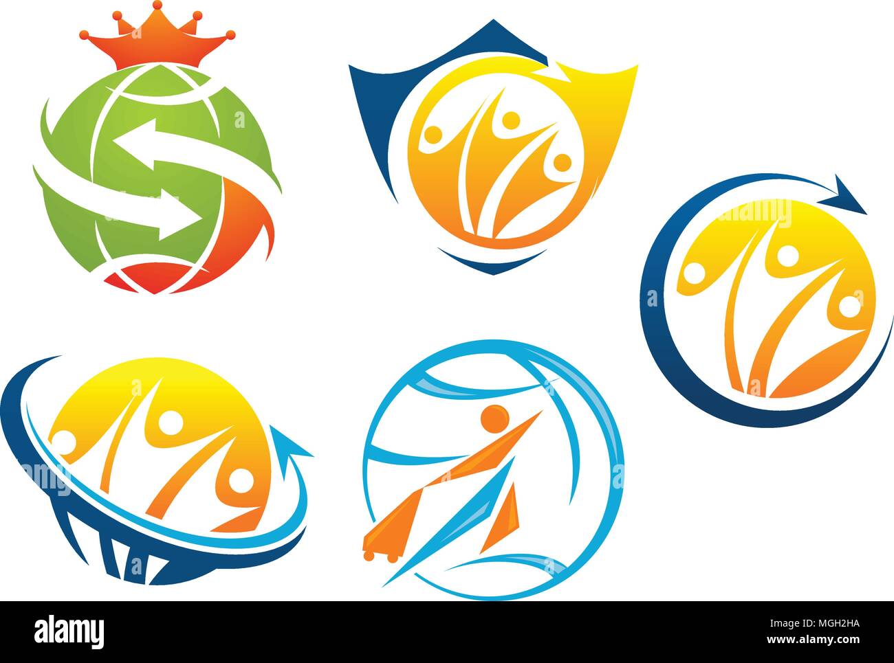 Freedom Travel Template Set Stock Vector Image & Art - Alamy