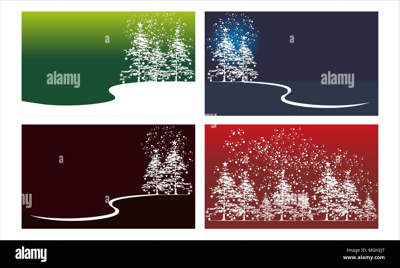 Cedar Tree Background Template Set Stock Vector Image & Art - Alamy