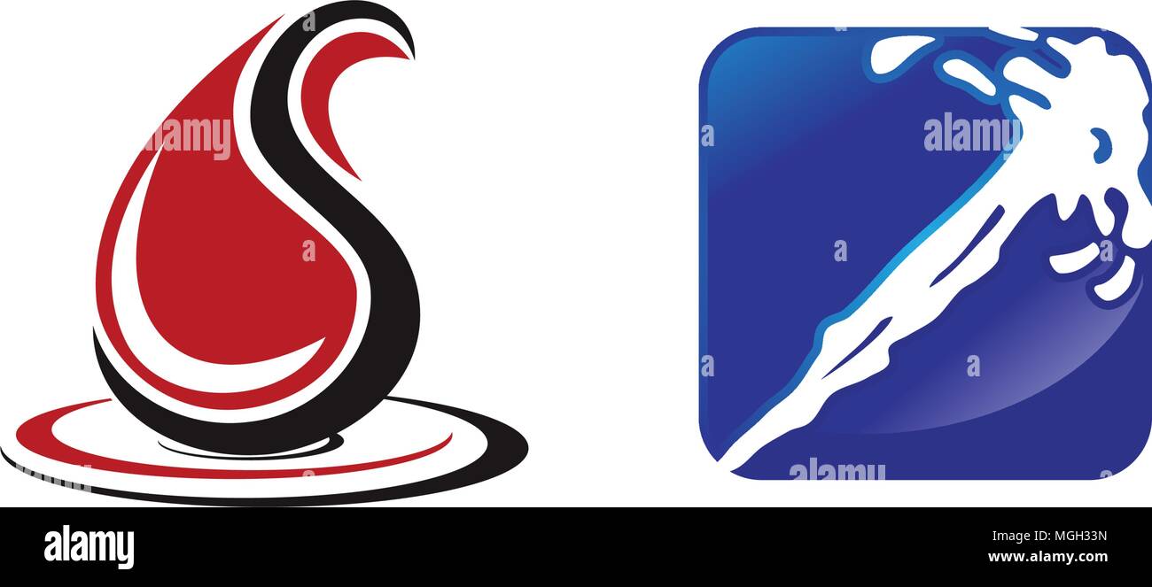 Water Solution Template Set Stock Vector Image & Art - Alamy