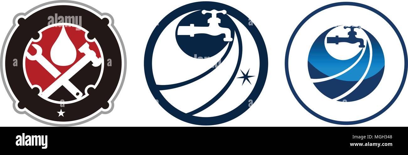 Water Service Template Set Stock Vector Image & Art - Alamy