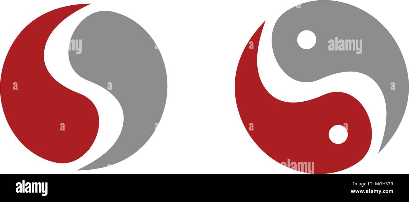 Letter S Yin Yang Set Stock Vector Image & Art - Alamy