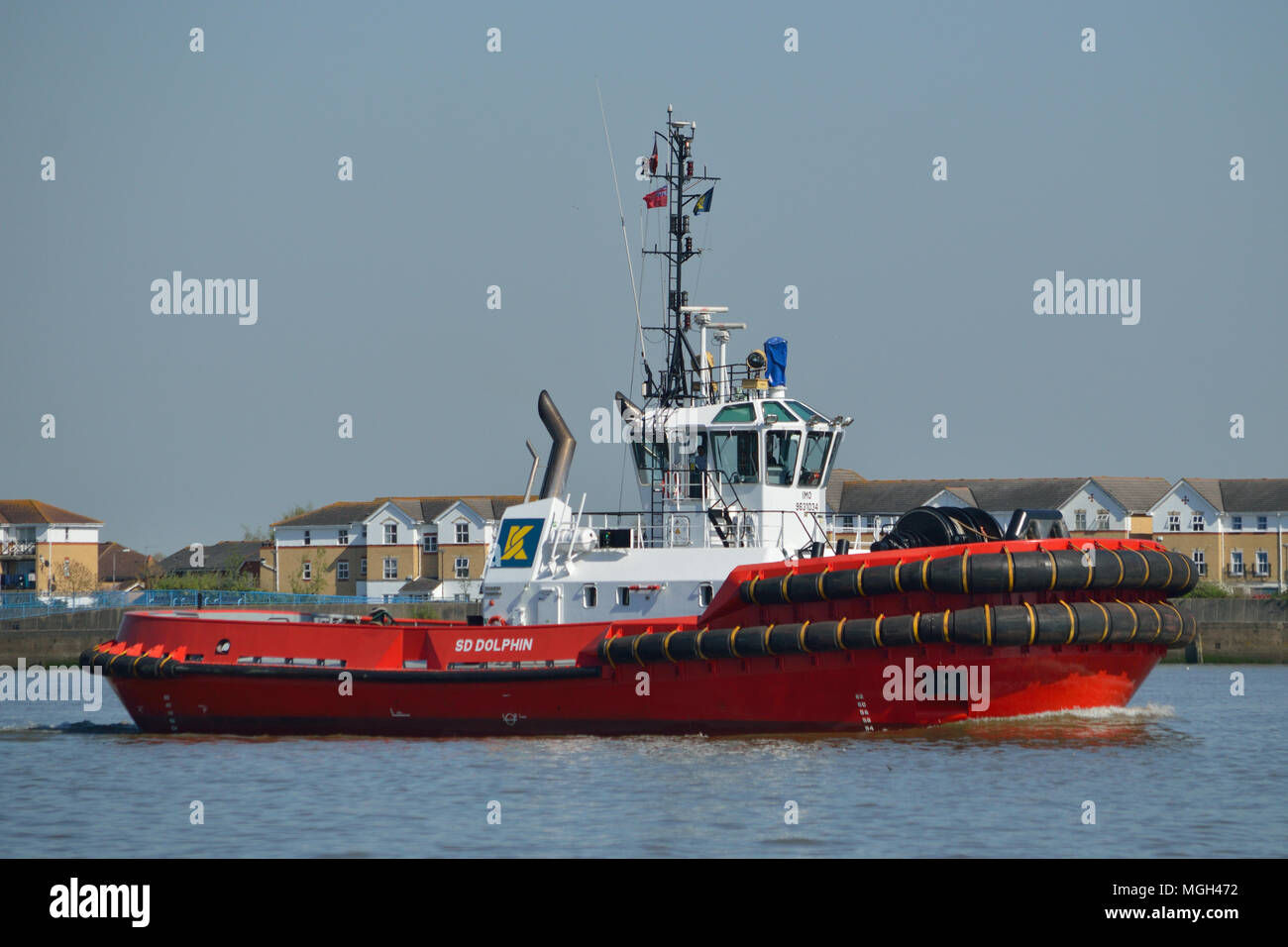 Kotug Smit tugs working on the River Thames in London Stock Photo - Alamy