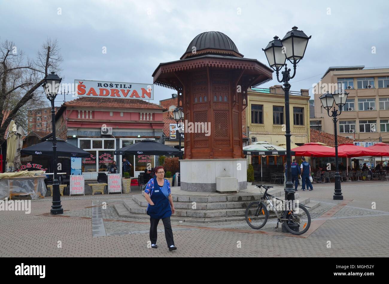 The town of Novi Pazar in the historical region of Sandzak, Serbia: the ...