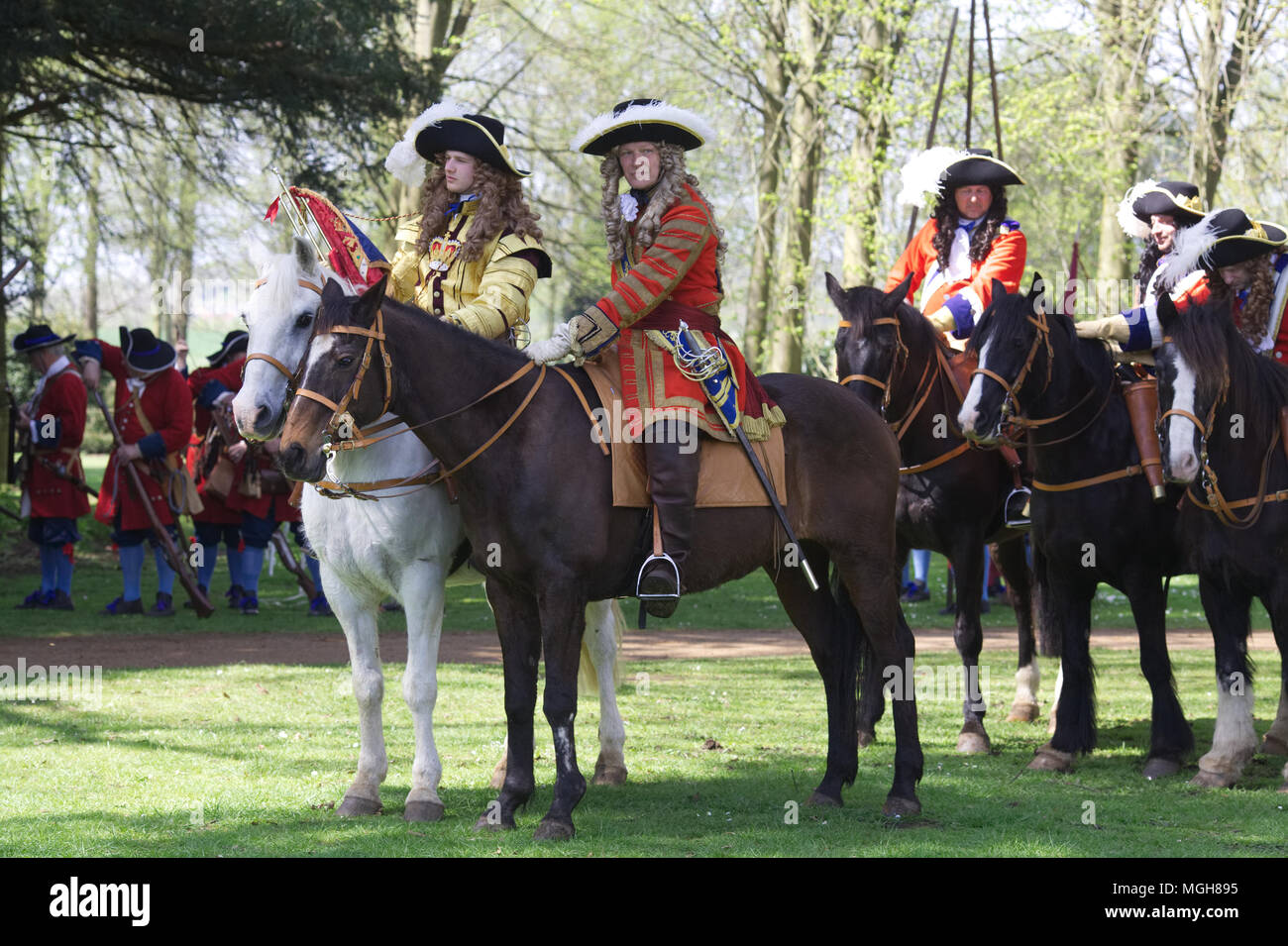King James 11, 1688 Revolution reenactment Stock Photo - Alamy
