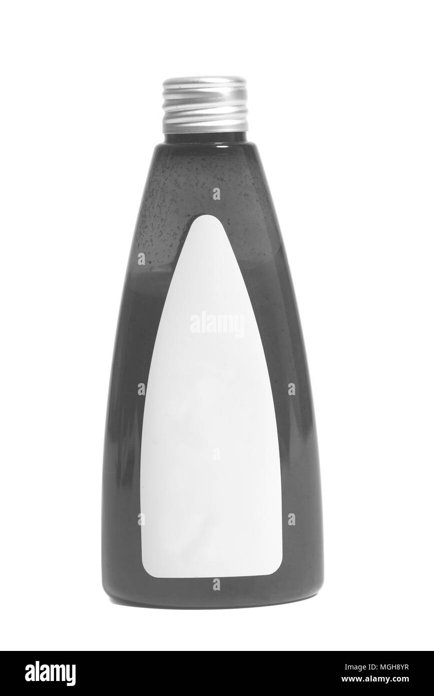 Plastic bottle of spa cream product isolated on a white background ...