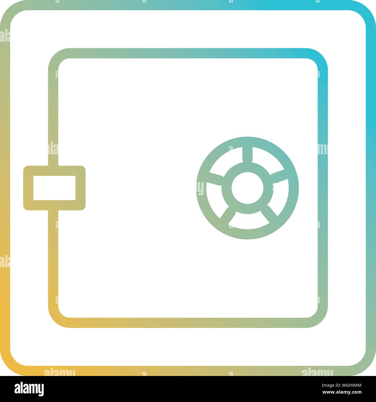 safe box isolated icon Stock Vector Image & Art - Alamy