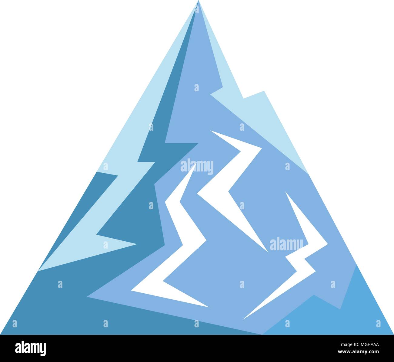 ice mountain scene icon Stock Vector Image & Art - Alamy