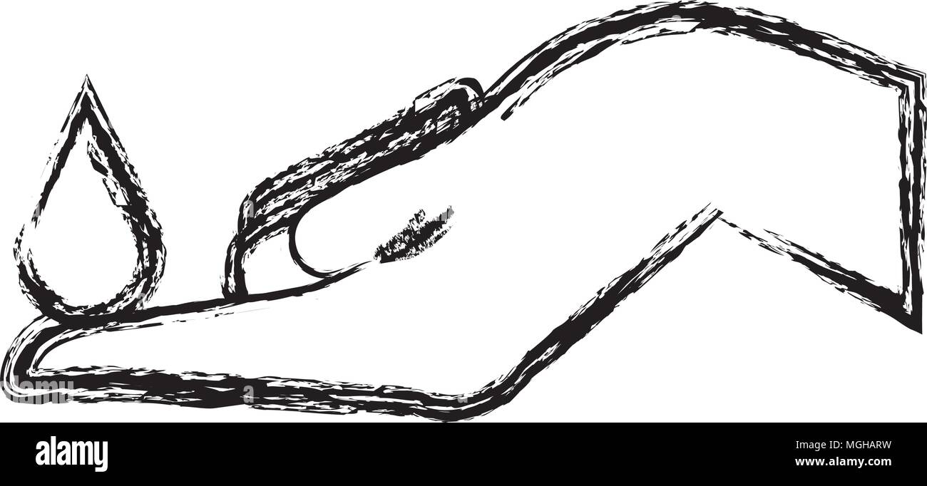 hand human receiving drop Stock Vector Image & Art - Alamy