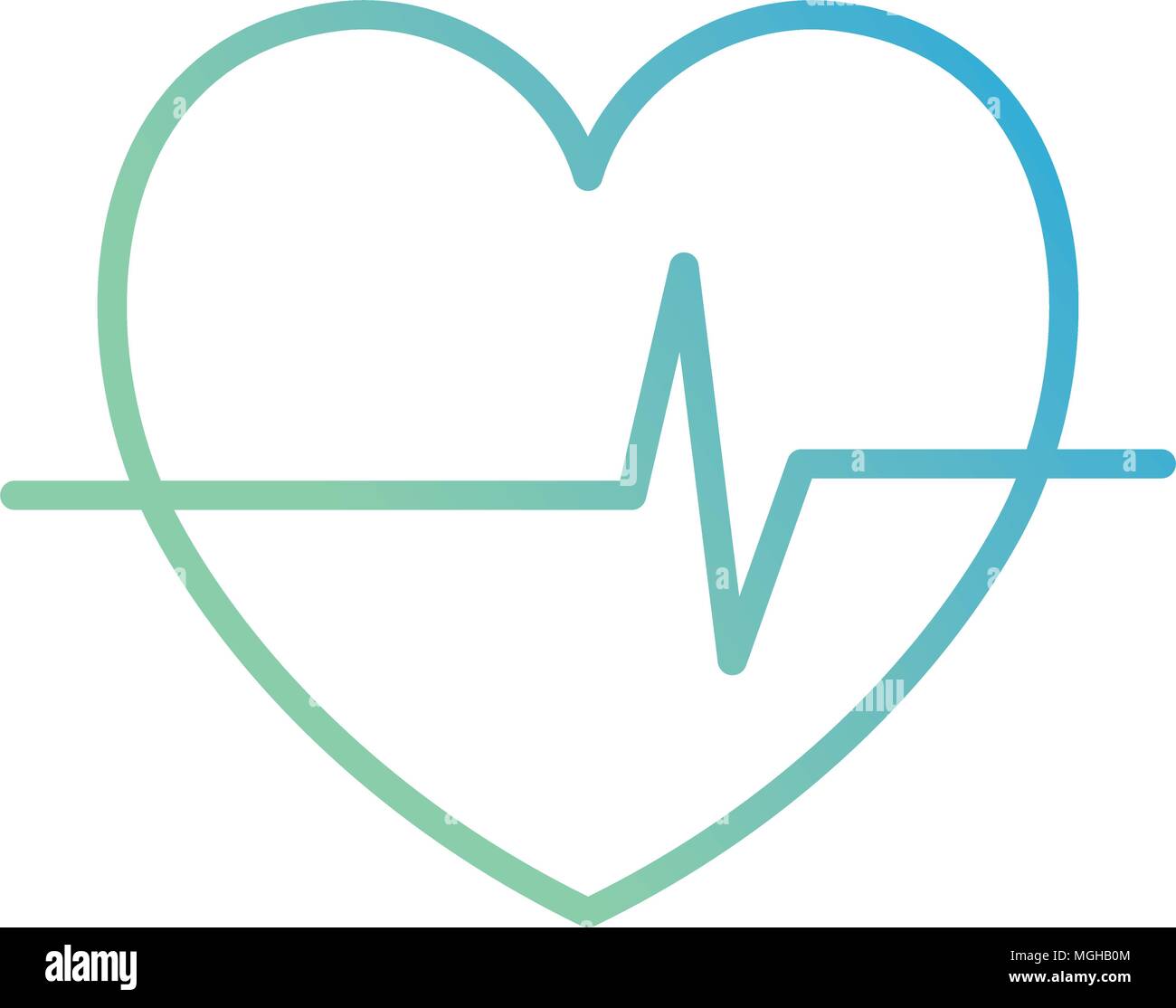 heart cardiology isolated icon Stock Vector Image & Art - Alamy