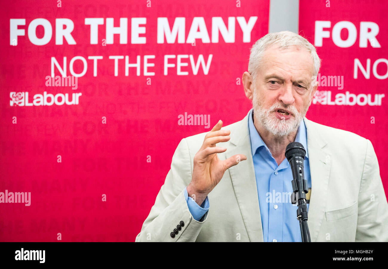 Jeremy corbyn addresses labours local hi-res stock photography and ...