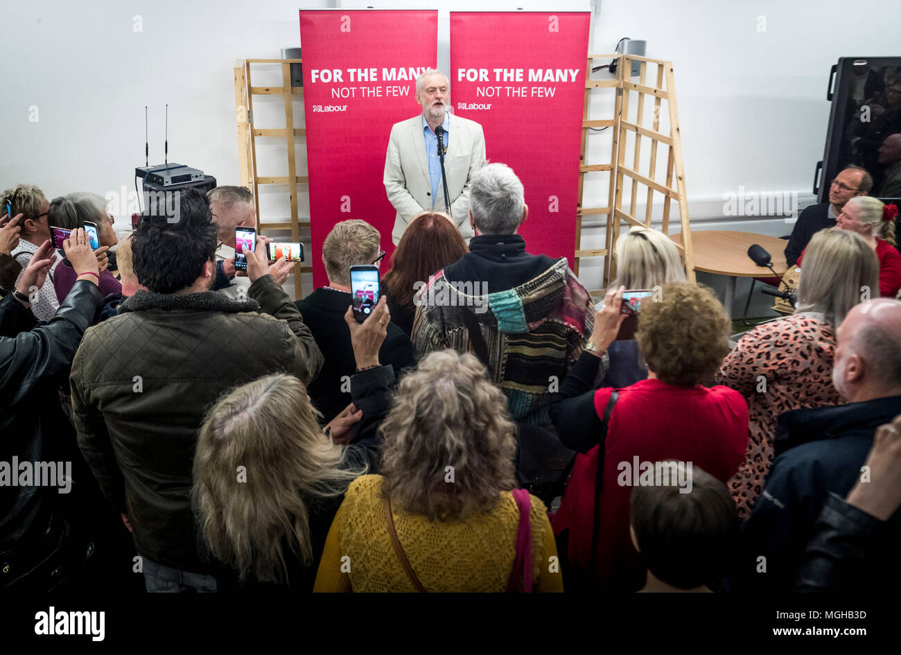Jeremy corbyn addresses labours local hi-res stock photography and ...