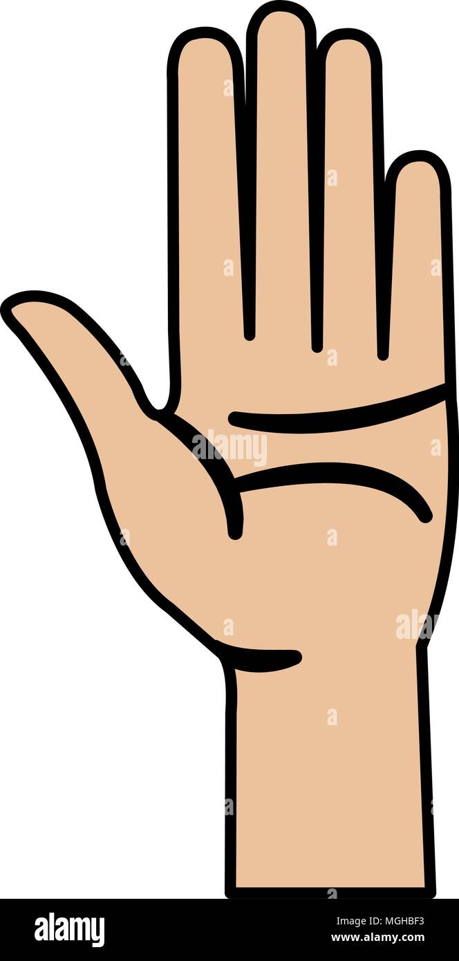 hand human isolated icon Stock Vector Image & Art - Alamy