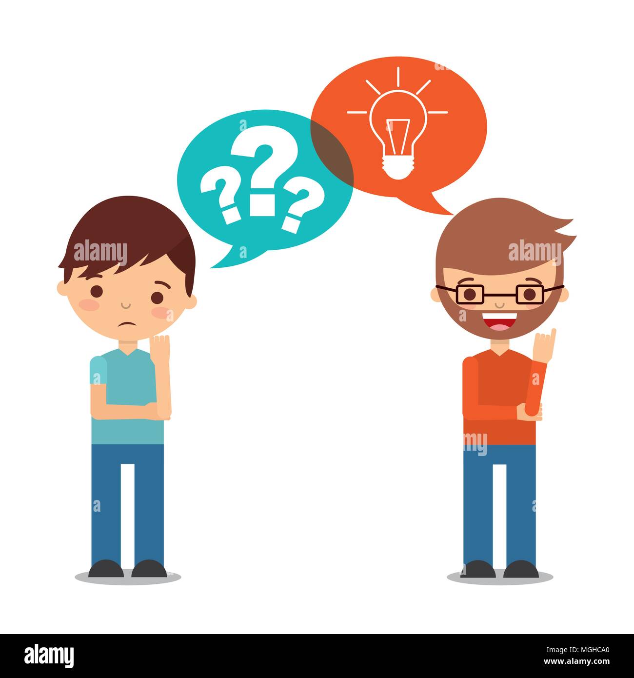 people thinking design, vector illustration eps10 graphic Stock Vector ...