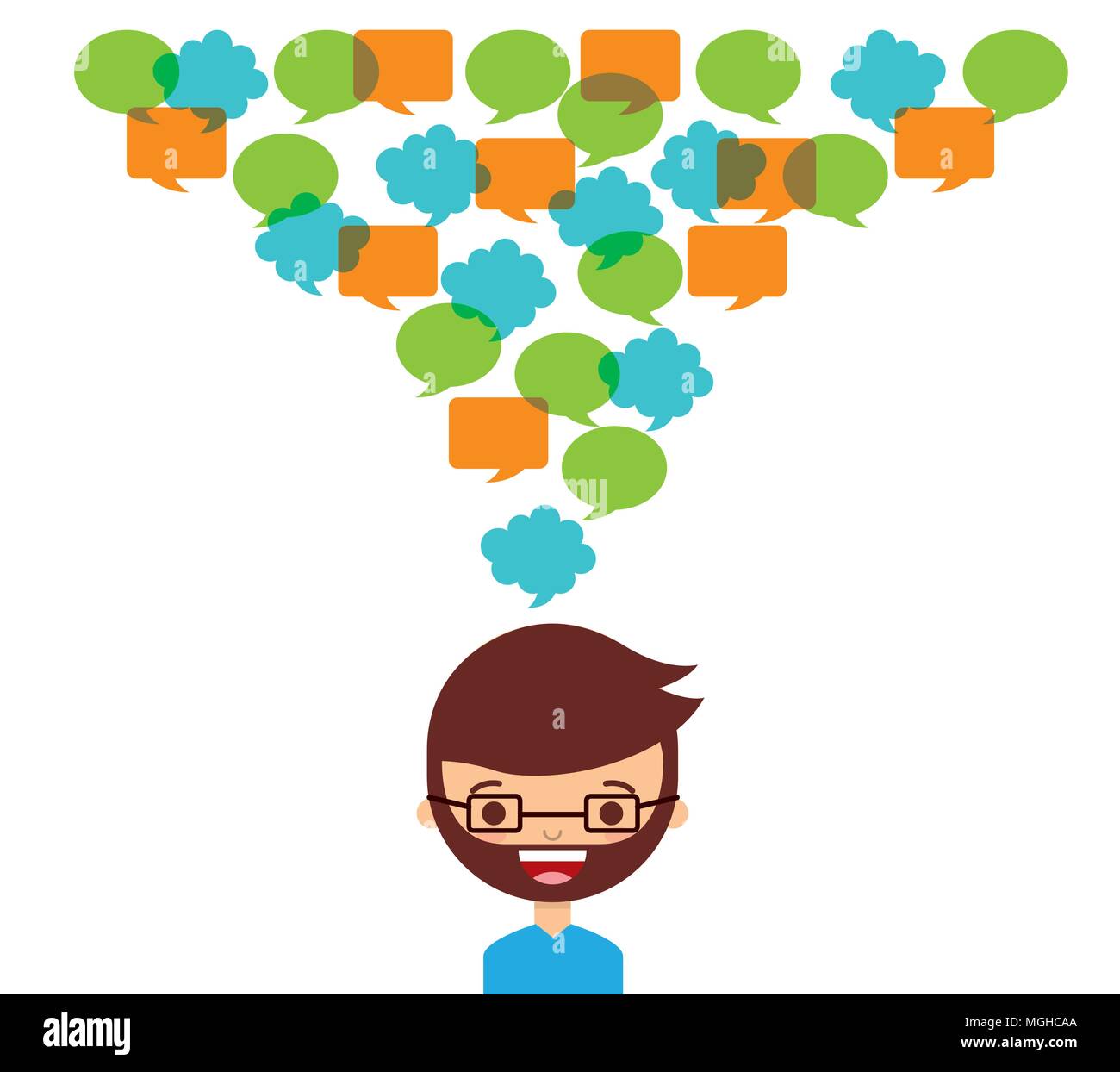 people thinking design, vector illustration eps10 graphic Stock Vector ...
