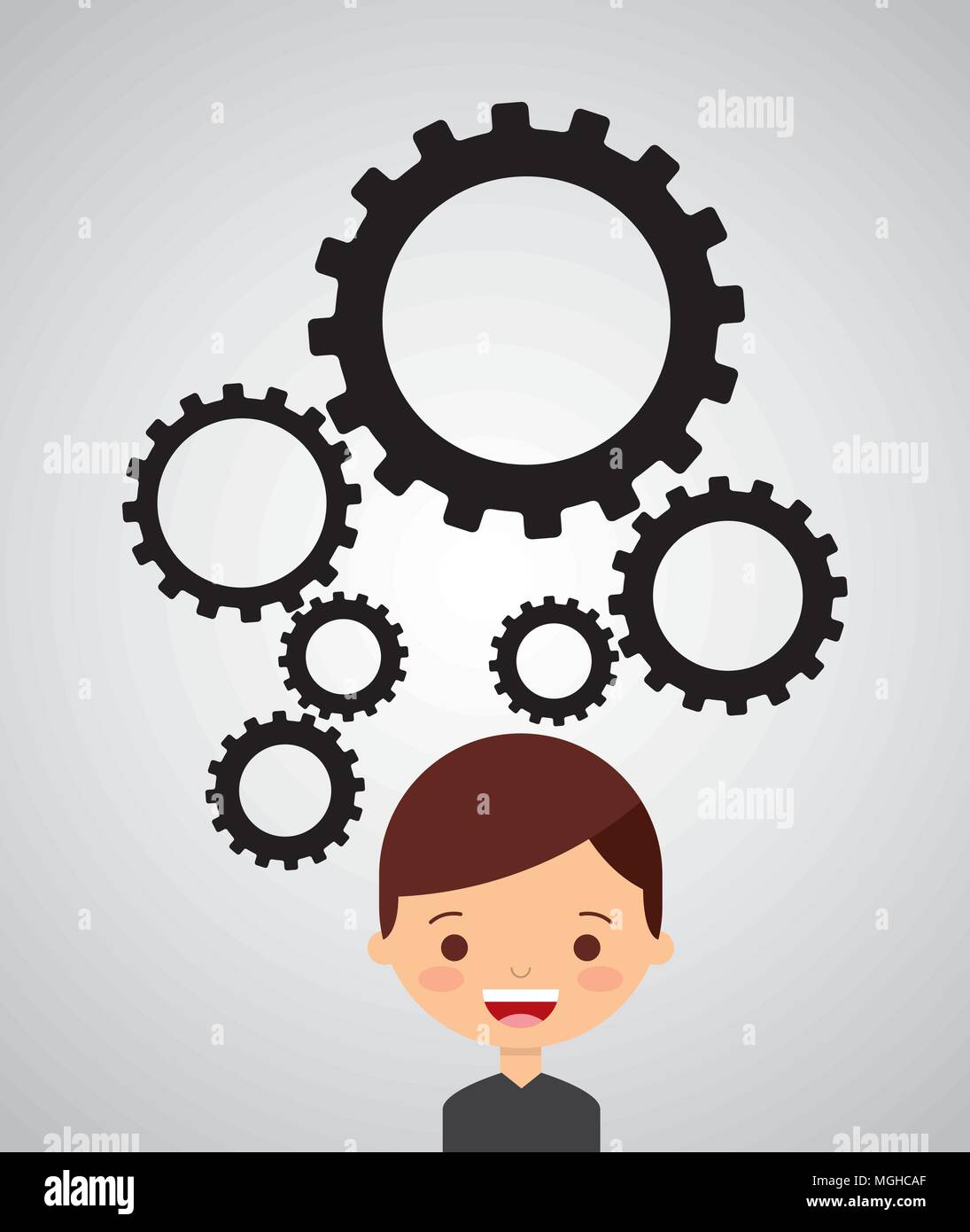 people thinking design, vector illustration eps10 graphic Stock Vector ...