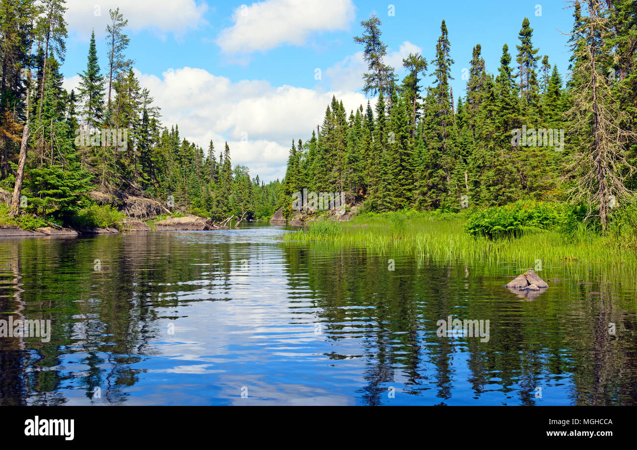 Cross Bay Lake in the Boundary Waters in Minnesota Stock Photo - Alamy