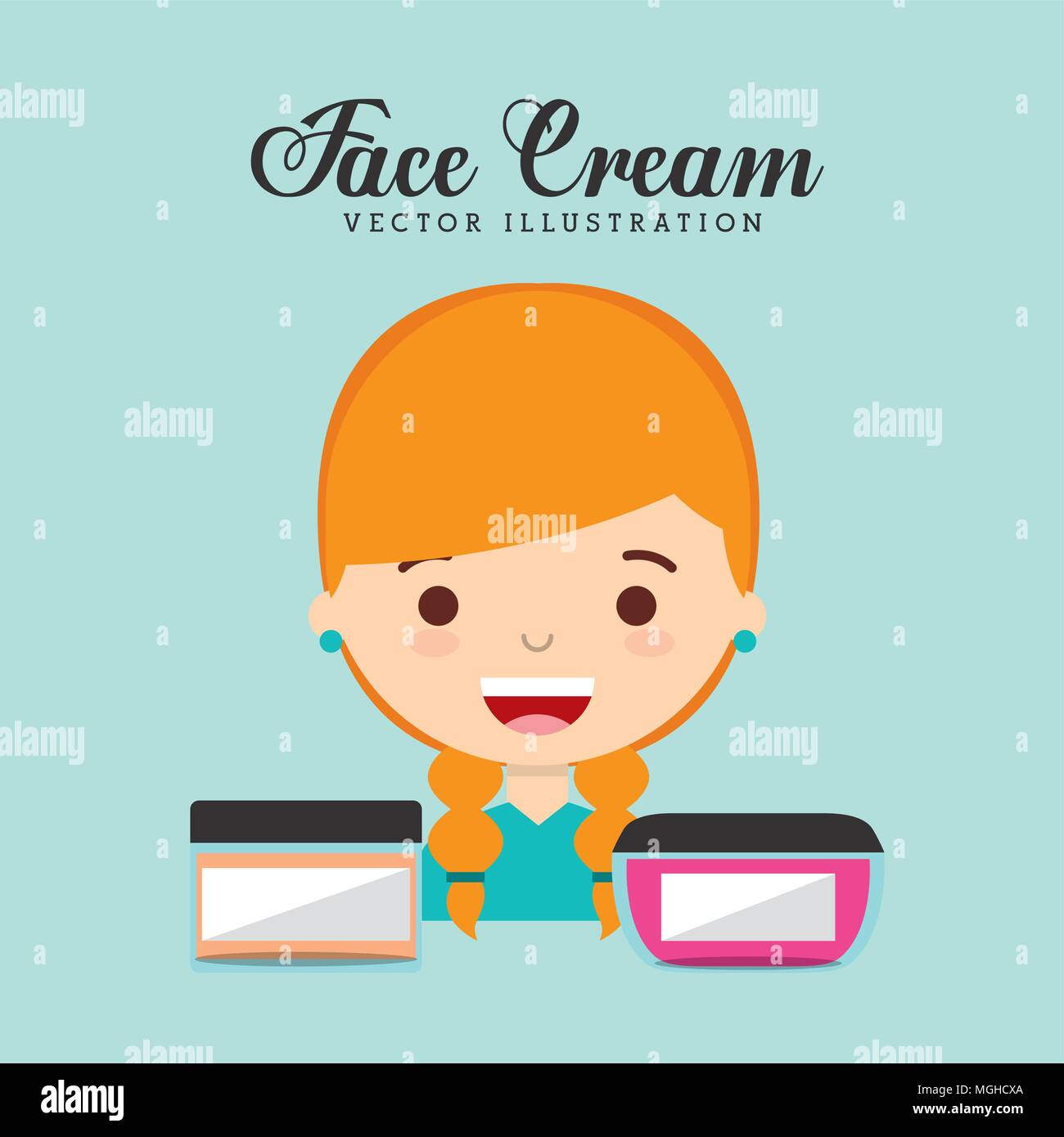 Female face makeover Stock Vector Images - Alamy