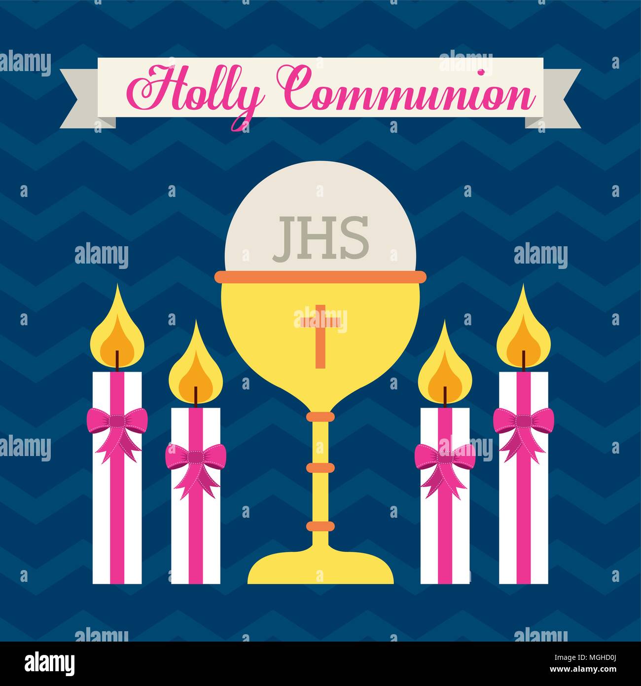 Christening candles Stock Vector Images - Alamy