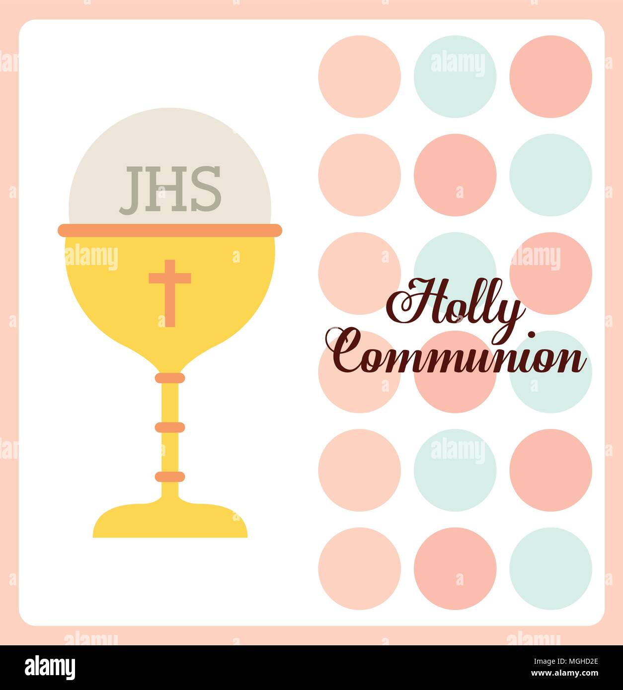 First holy eucharist banner Stock Vector Images - Alamy