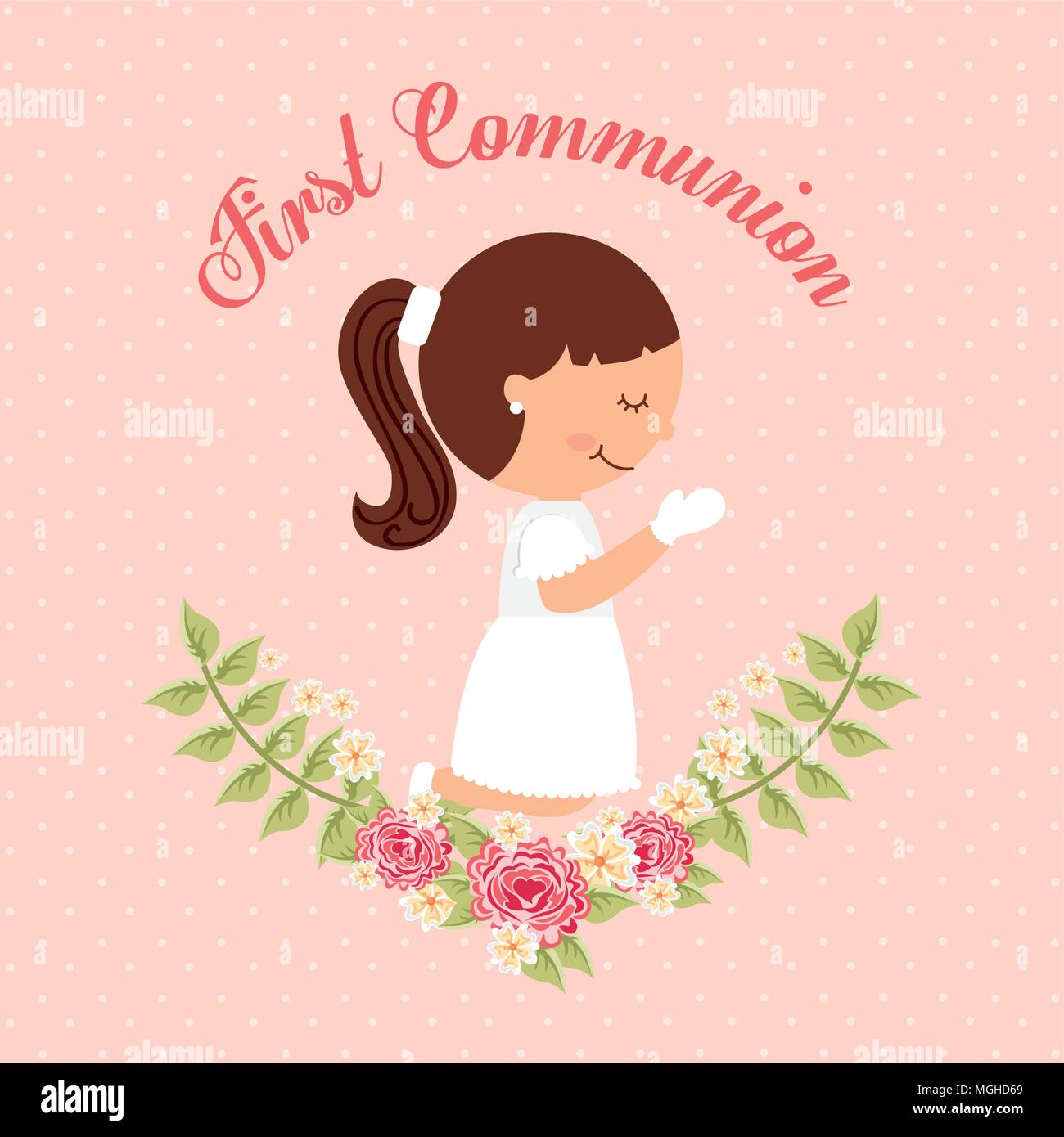 first communion design, vector illustration eps10 graphic Stock Vector ...