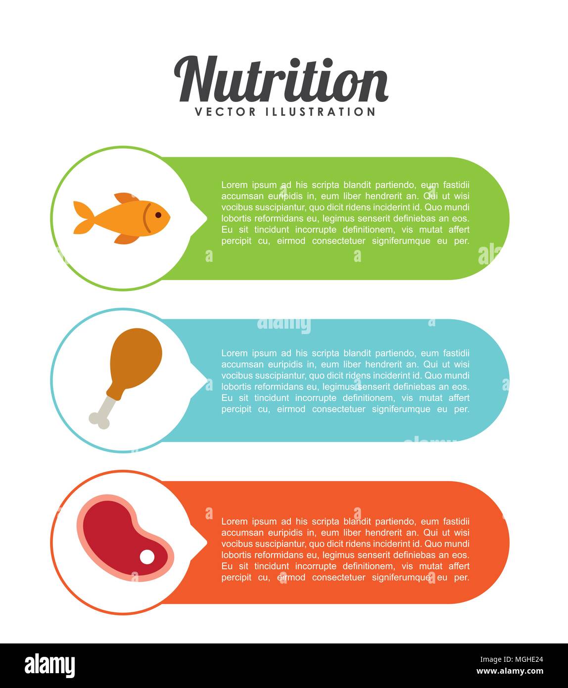Healthy nutritional chart illustration Stock Vector Images - Alamy