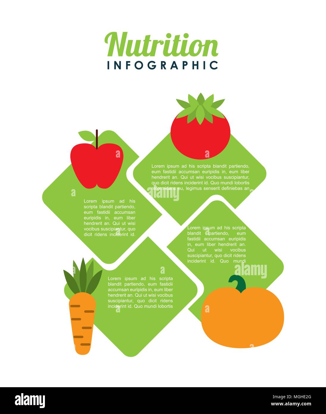 Healthy nutritional chart illustration Stock Vector Images - Alamy