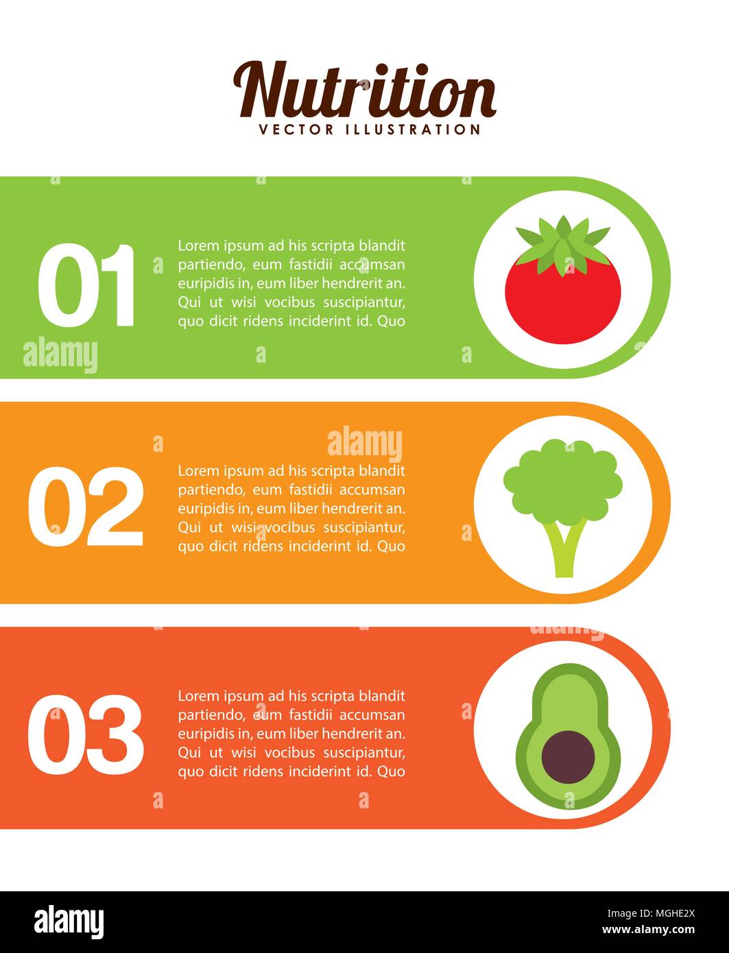 Healthy nutritional chart illustration Stock Vector Images - Alamy