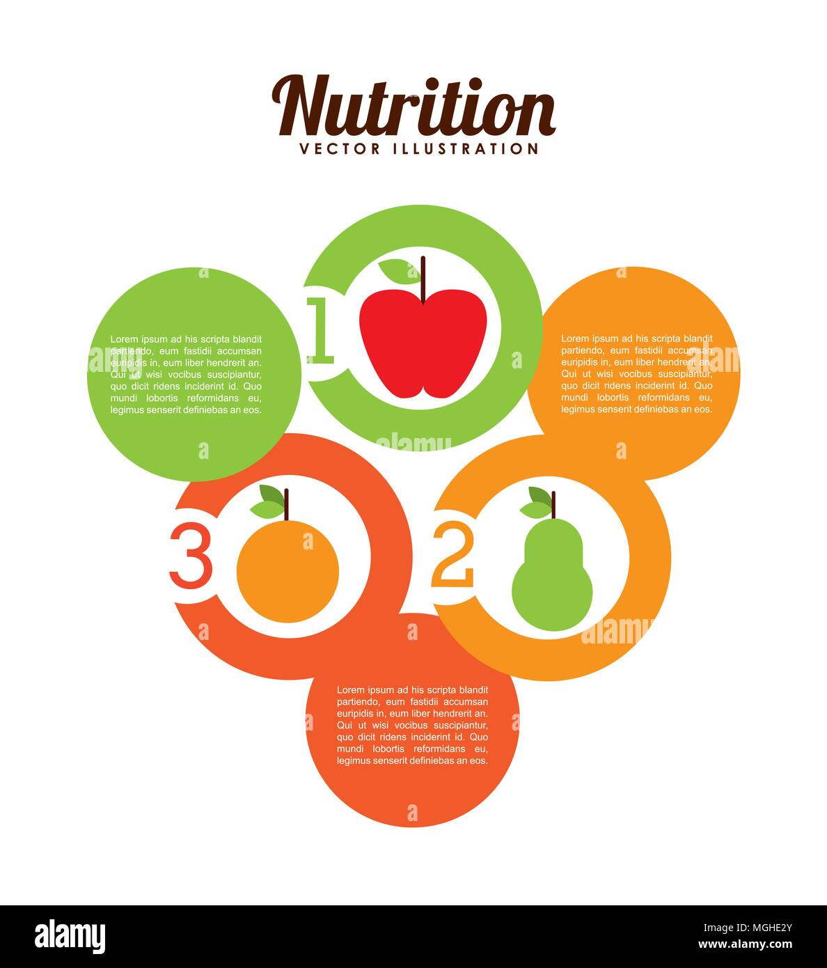 Healthy nutritional chart illustration Stock Vector Images - Alamy