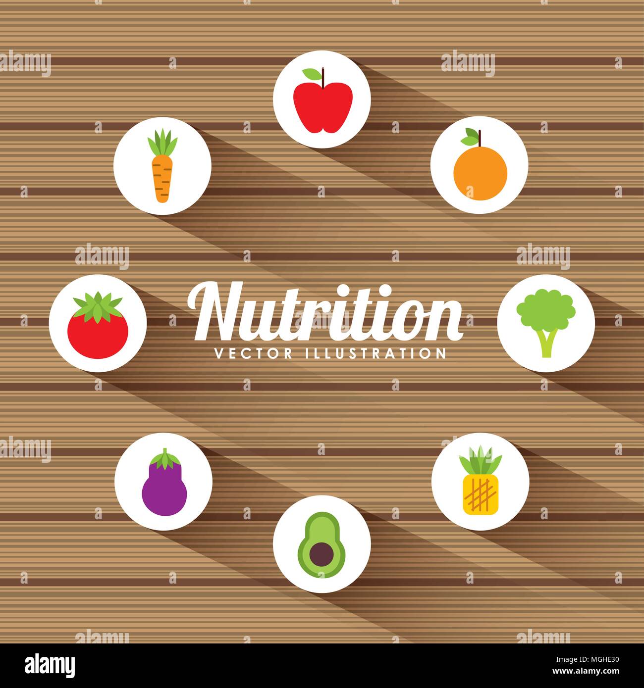 Healthy nutritional chart illustration Stock Vector Images - Alamy