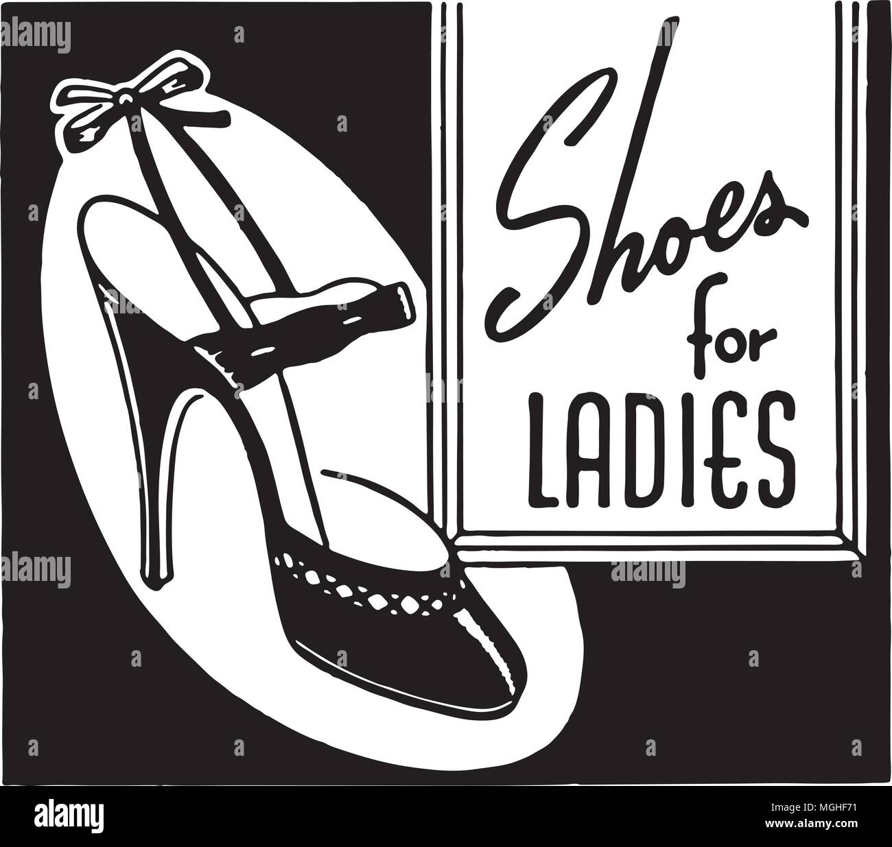 Women shoes ad Stock Vector Images - Alamy