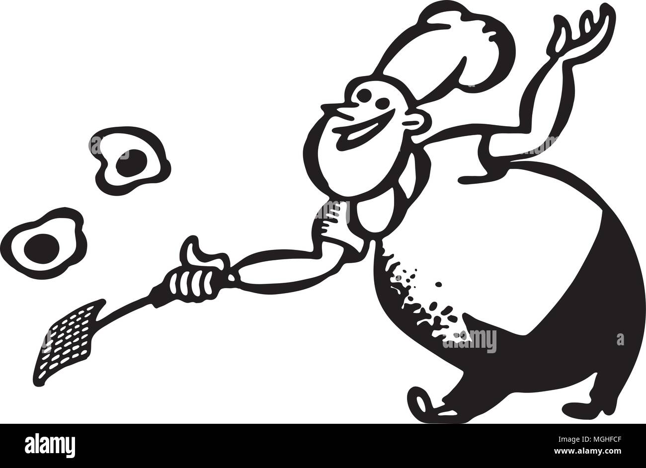 Cook short order Stock Vector Images - Alamy