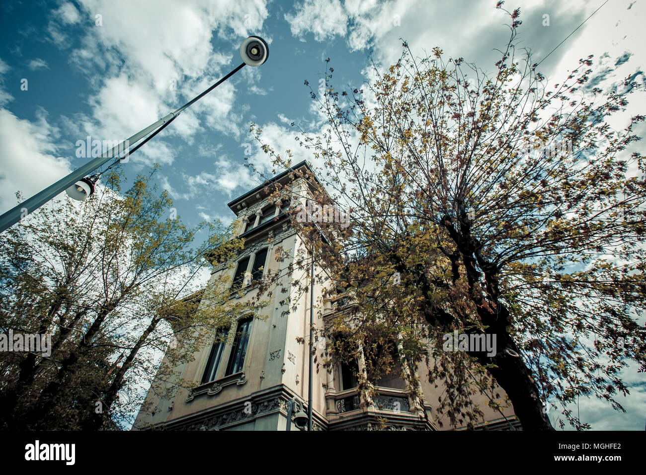 Milan city Architecture and historical buildings in Italy. Cityscape ...
