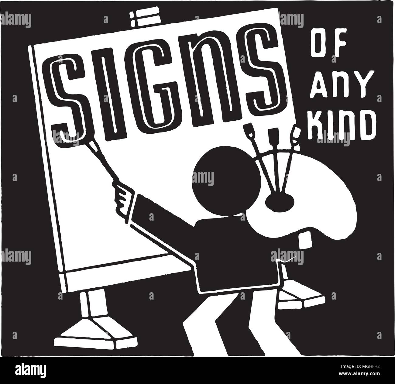Signs advertisements Stock Vector Images - Alamy