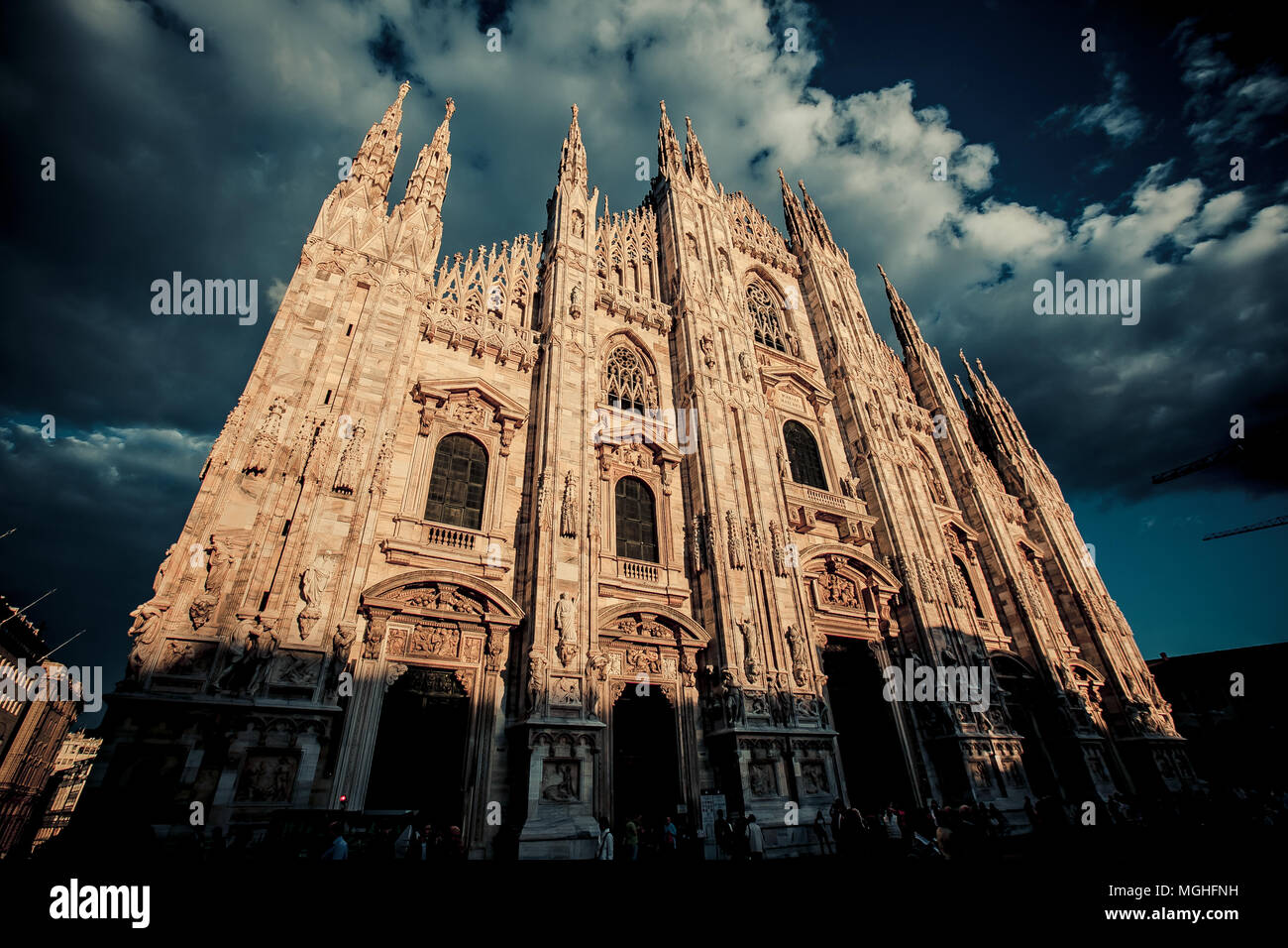 Milan city Architecture and historical buildings in Italy. Cityscape ...