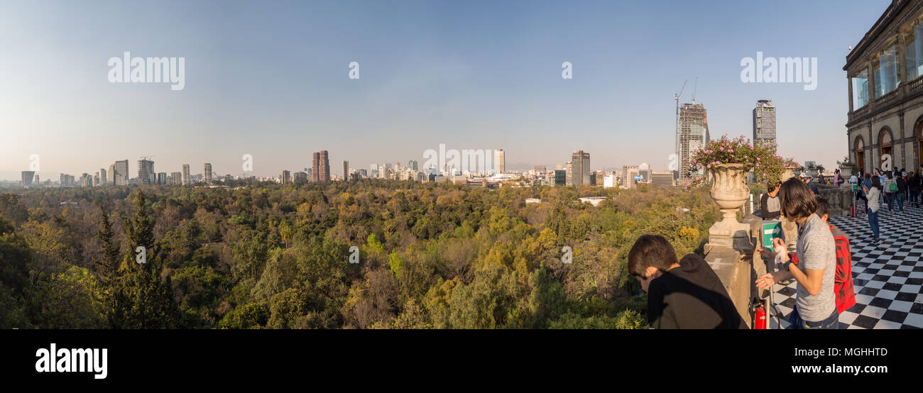 Mexico City, Mexico, Central America [Colonial Chapultepec Castle views ...