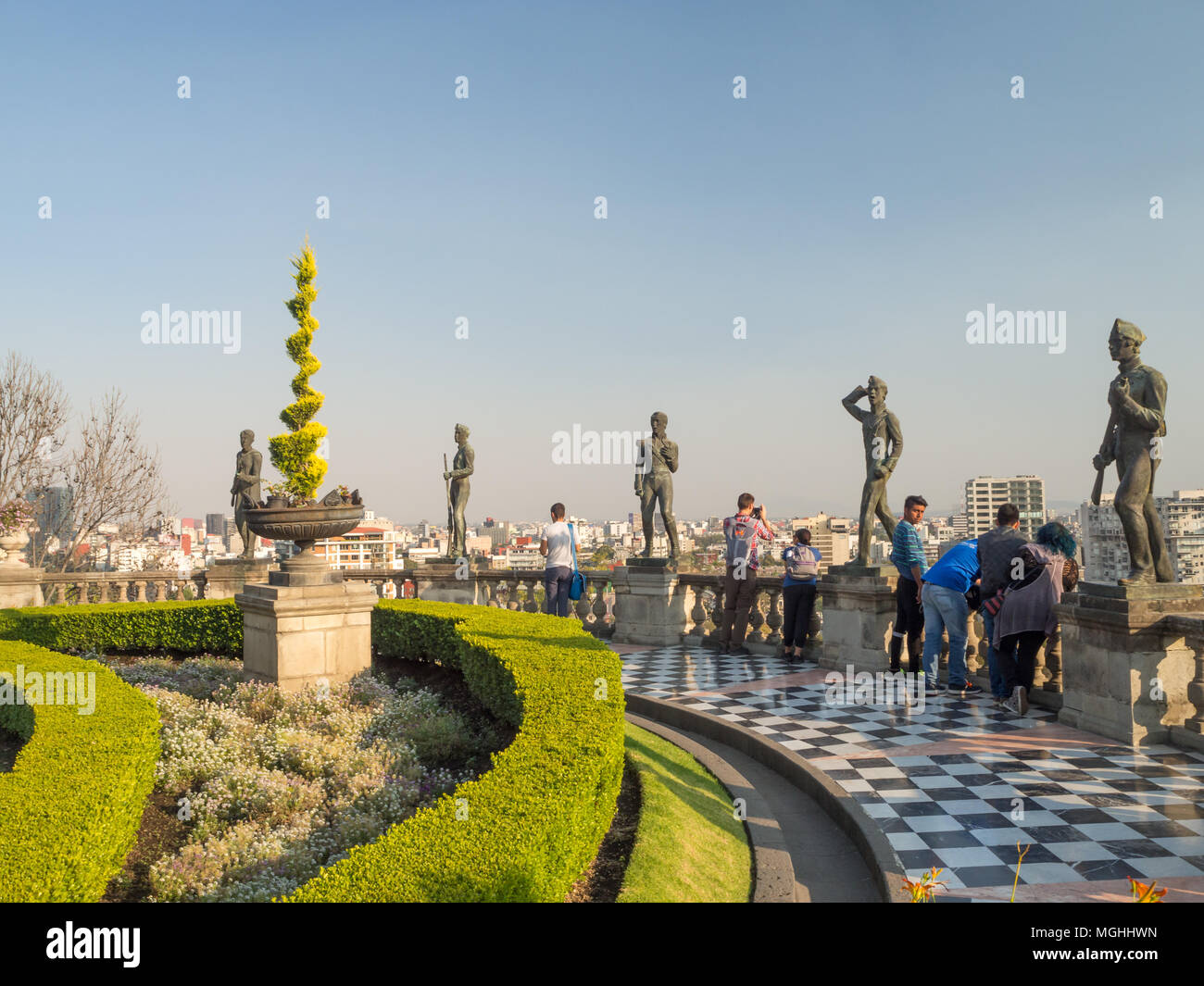 Mexico City, Central America [Colonial Chapultepec Castle, views, hill ...