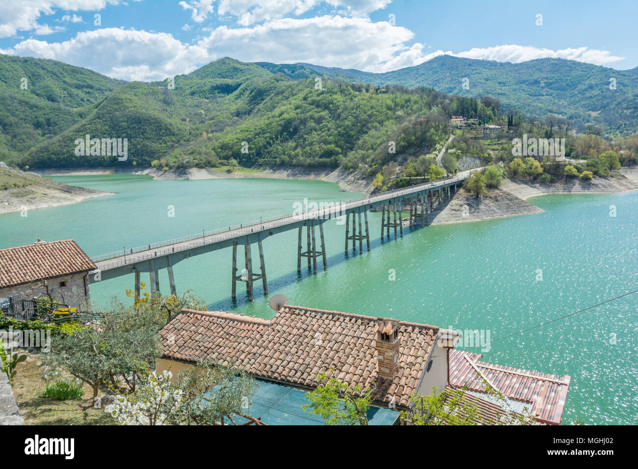 Castel di Tora, comune in the Province of Rieti in the Italian region ...