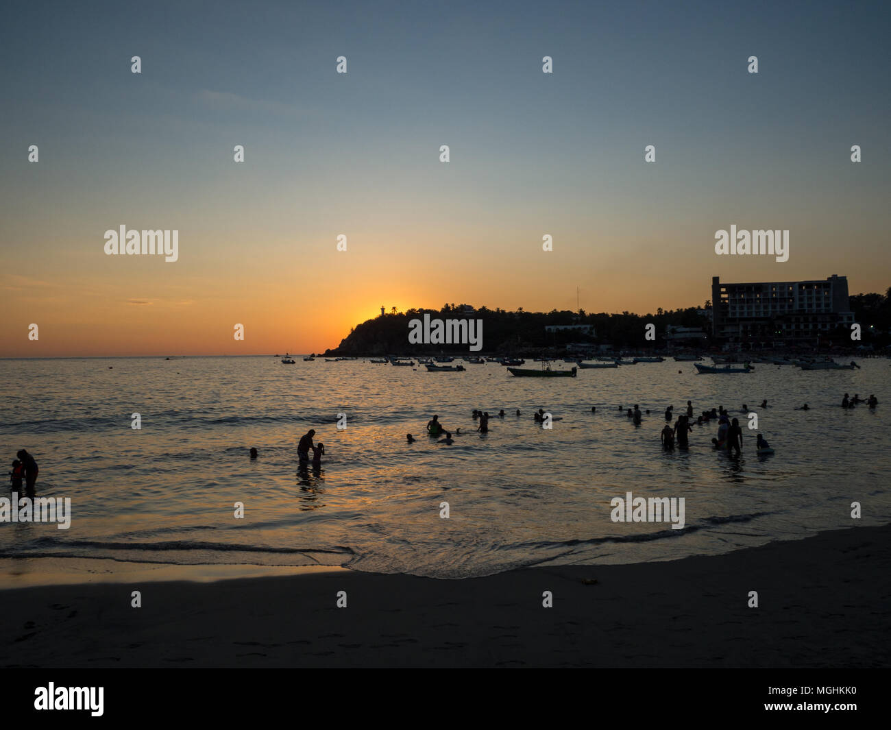Puerto Escondido, Oaxaca, Mexico, South America: [Sunset at the local ...
