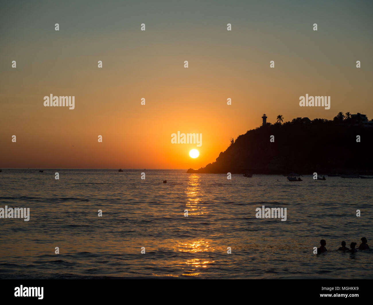 Puerto Escondido, Oaxaca, Mexico, South America: [Sunset at the local ...